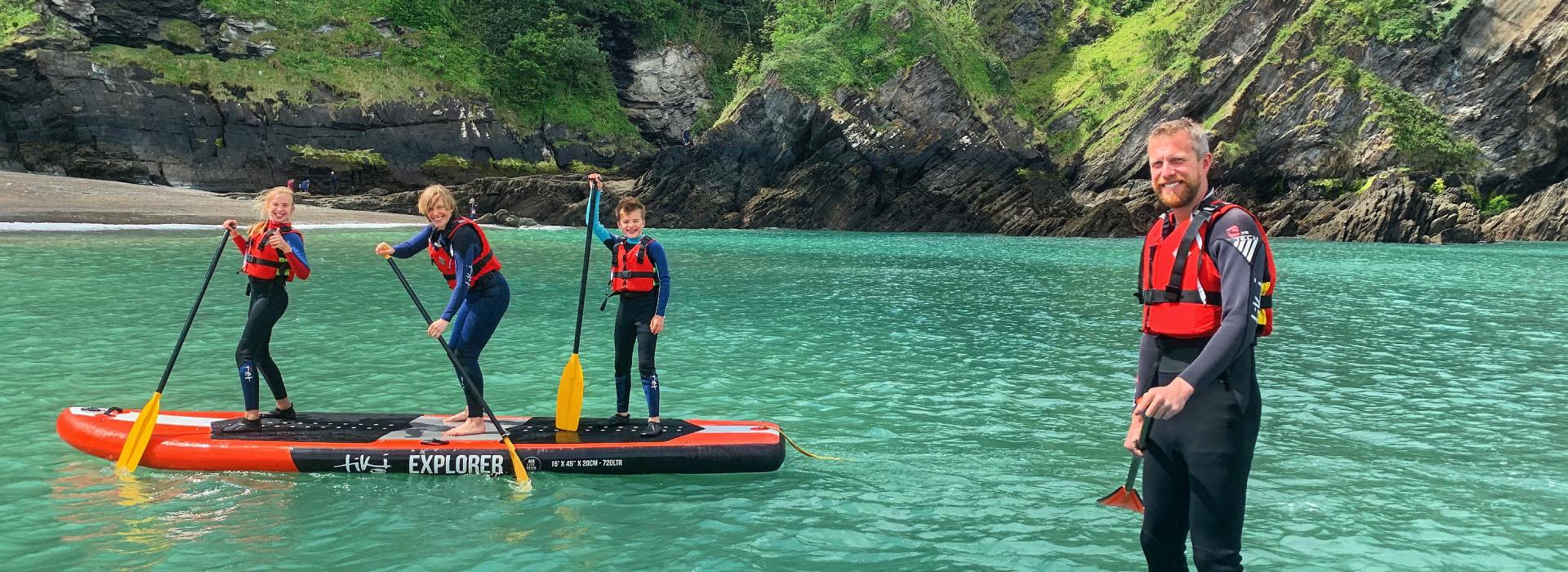 Family SUP - a stand up paddle board big enough to get the entire ...